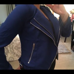 Jackets & Coats | Royal Blue Crop Jacket | Poshmark